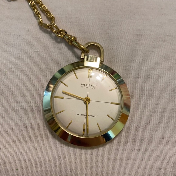 webster | Jewelry | Vintage Webster Swiss Made Pendant Watch Wind Up ...